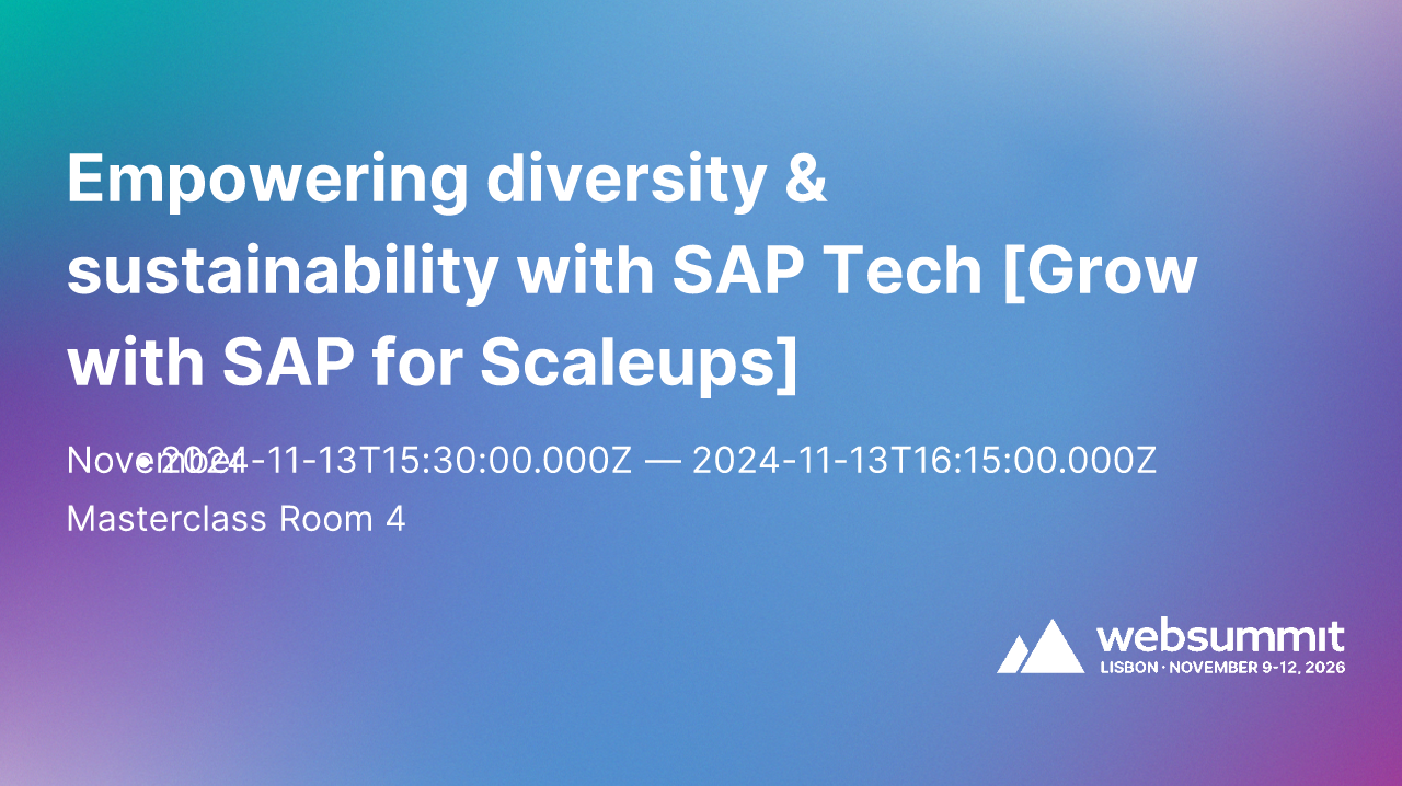 Empowering diversity & sustainability with SAP Tech [Grow with SAP for ...