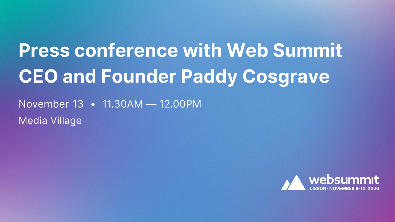 Press conference with Web Summit CEO and Founder Paddy Cosgrave | Web Summit