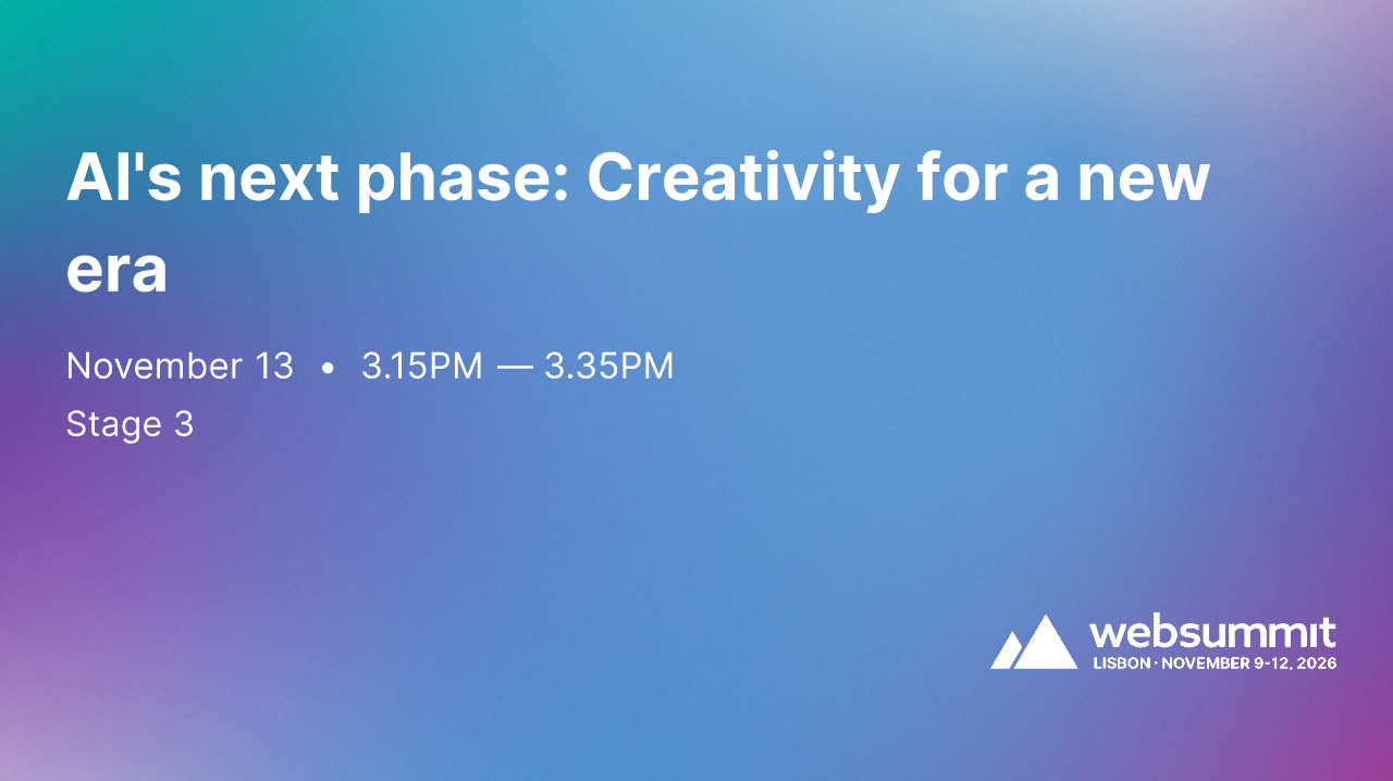 AI's next phase: Creativity for a new era | Web Summit
