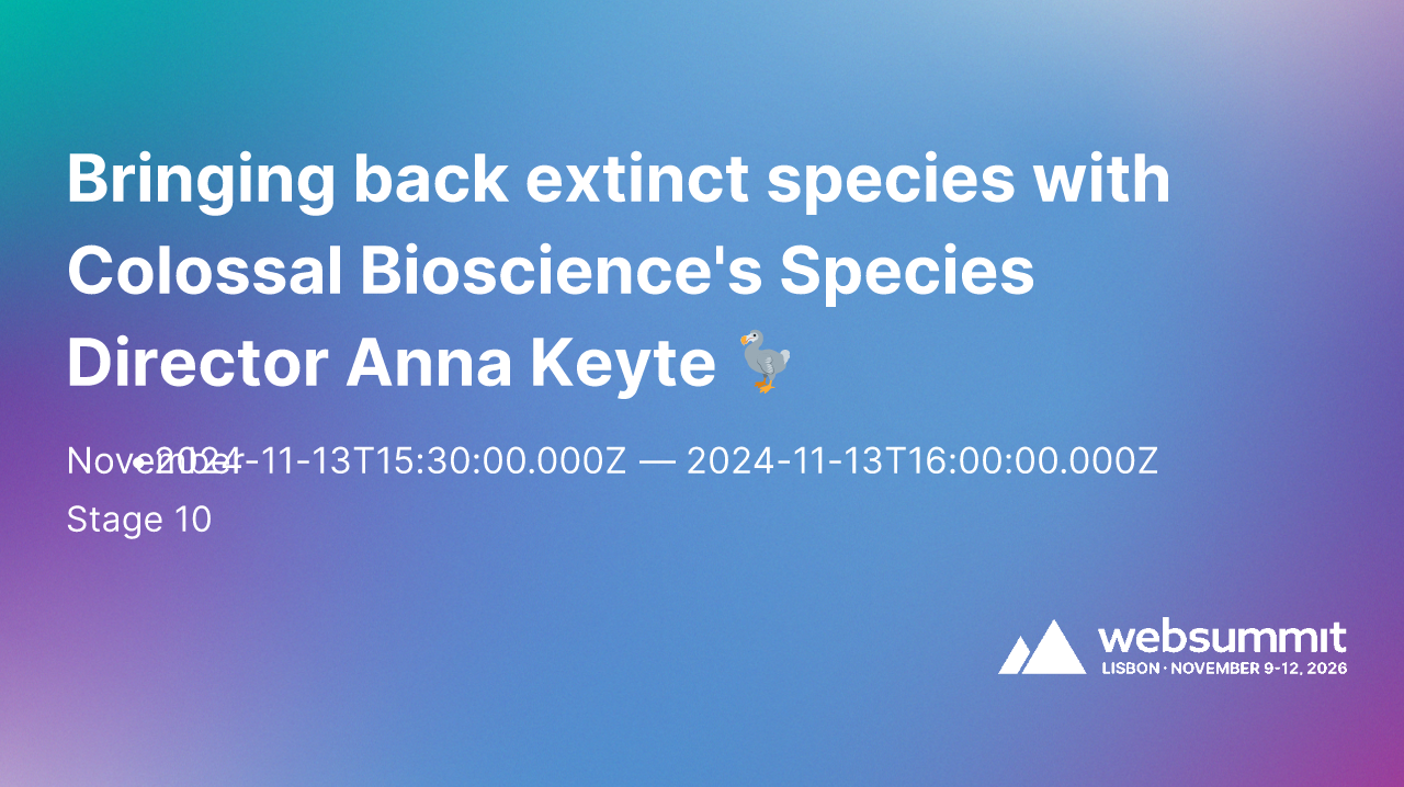Bringing back extinct species with Colossal Bioscience's Species ...