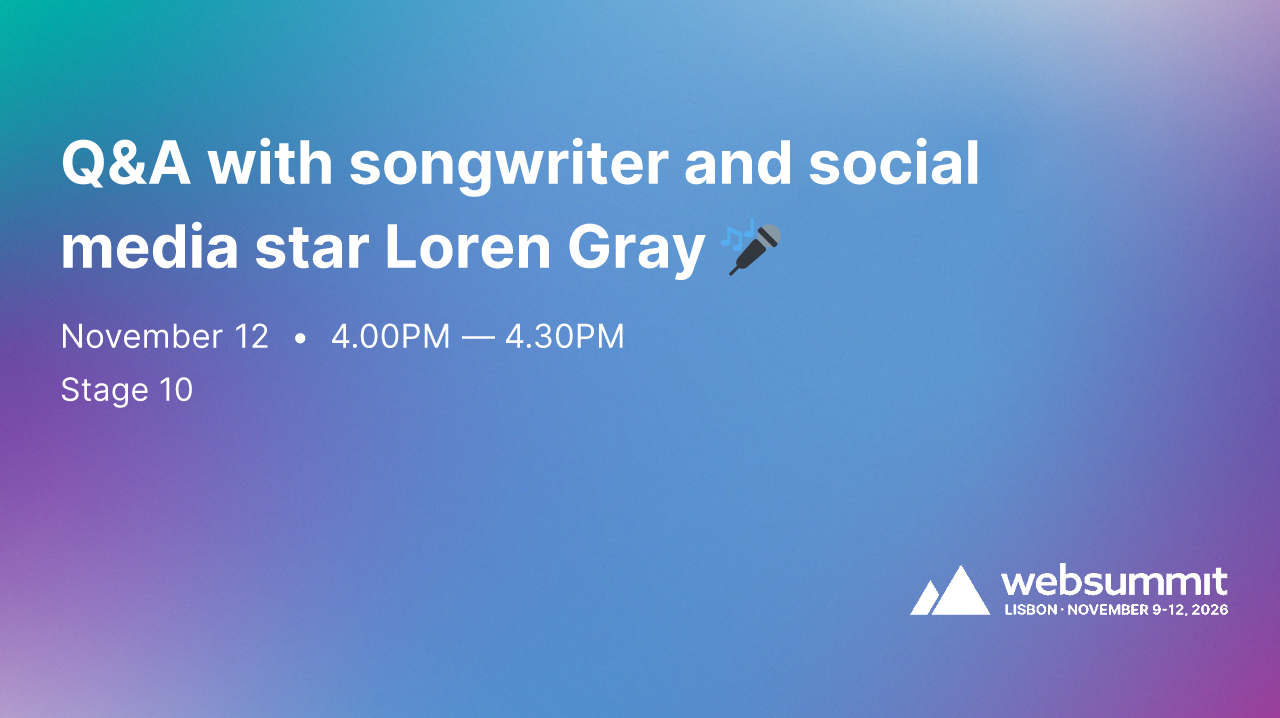 Q&A with songwriter and social media star Loren Gray 🎤 | Web Summit