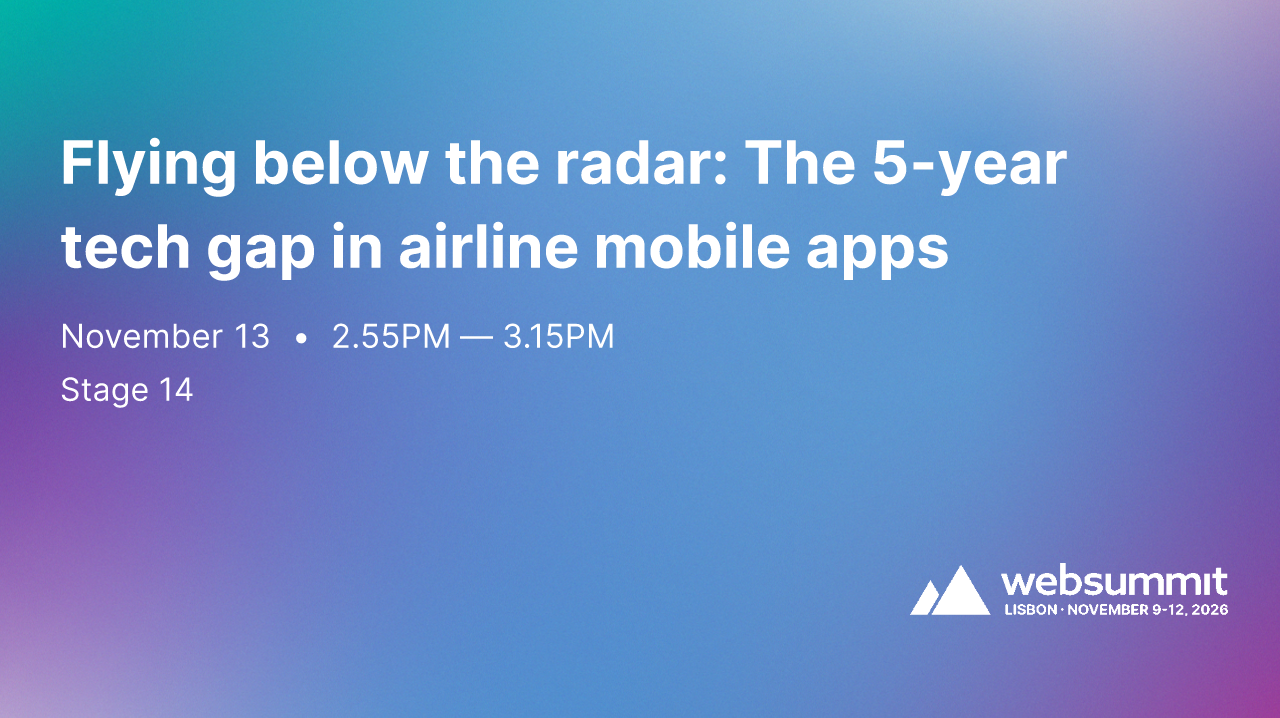 Flying below the radar: The 5-year tech gap in airline mobile apps | Web Summit