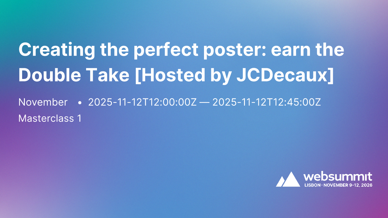 Creating the perfect poster: earn the Double Take [Hosted by JCDecaux ...